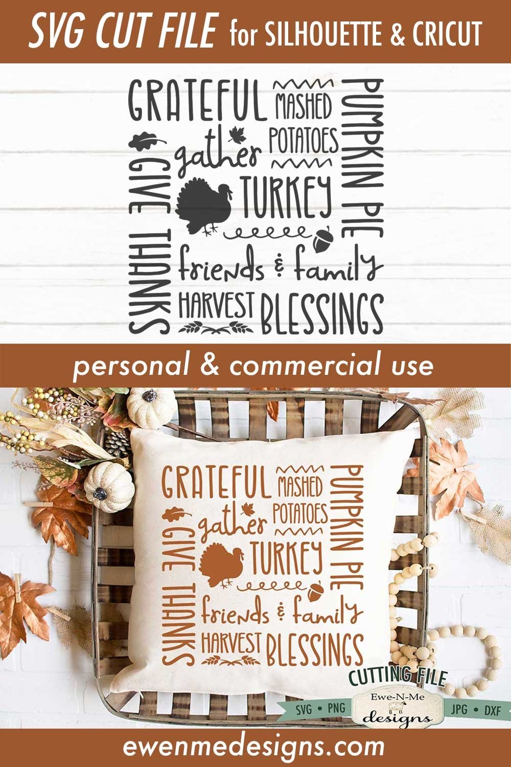 Thanksgiving Subway SVG | Thanksgiving Collage SVG