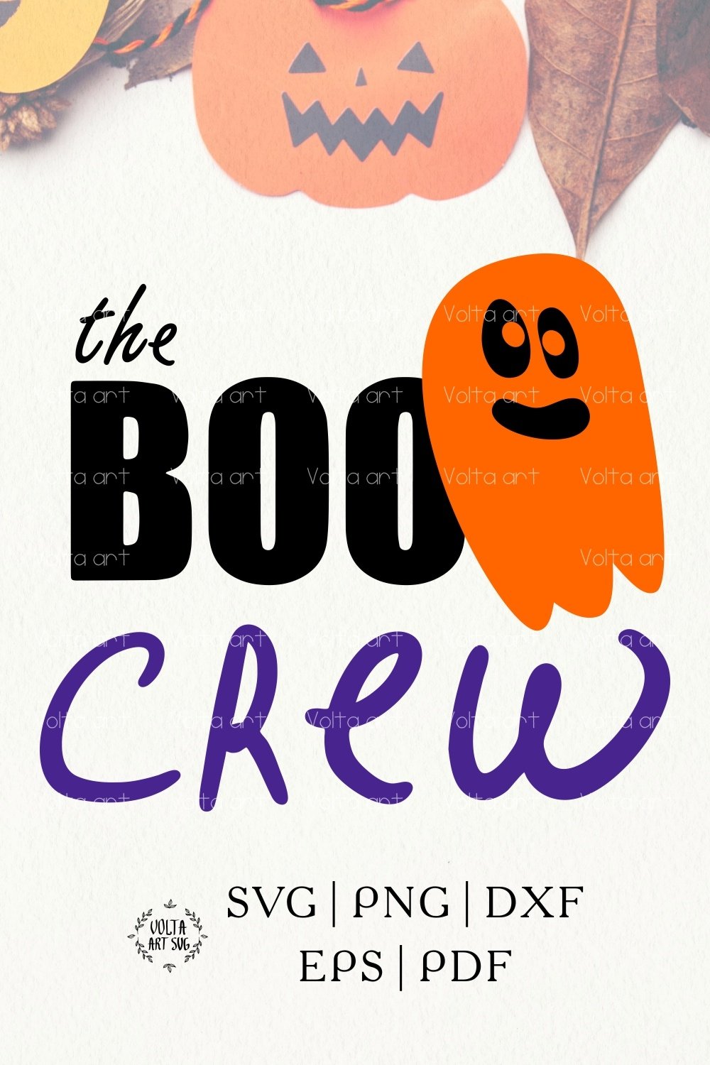 The Boo Crew svg, Cute Ghost svg, Halloween png, Fall svg