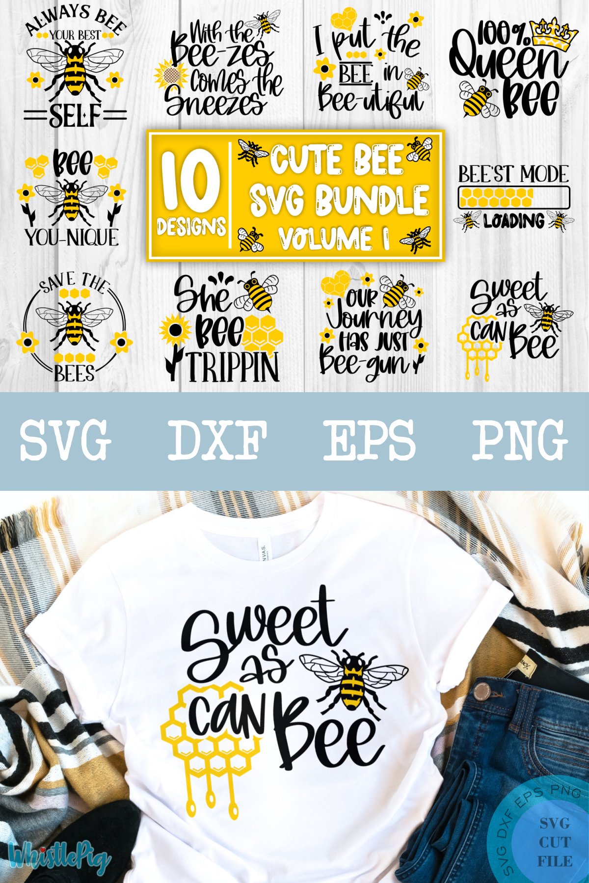Bumble Bee SVG Cute Bumble Bee SVG Honey Bee SVG