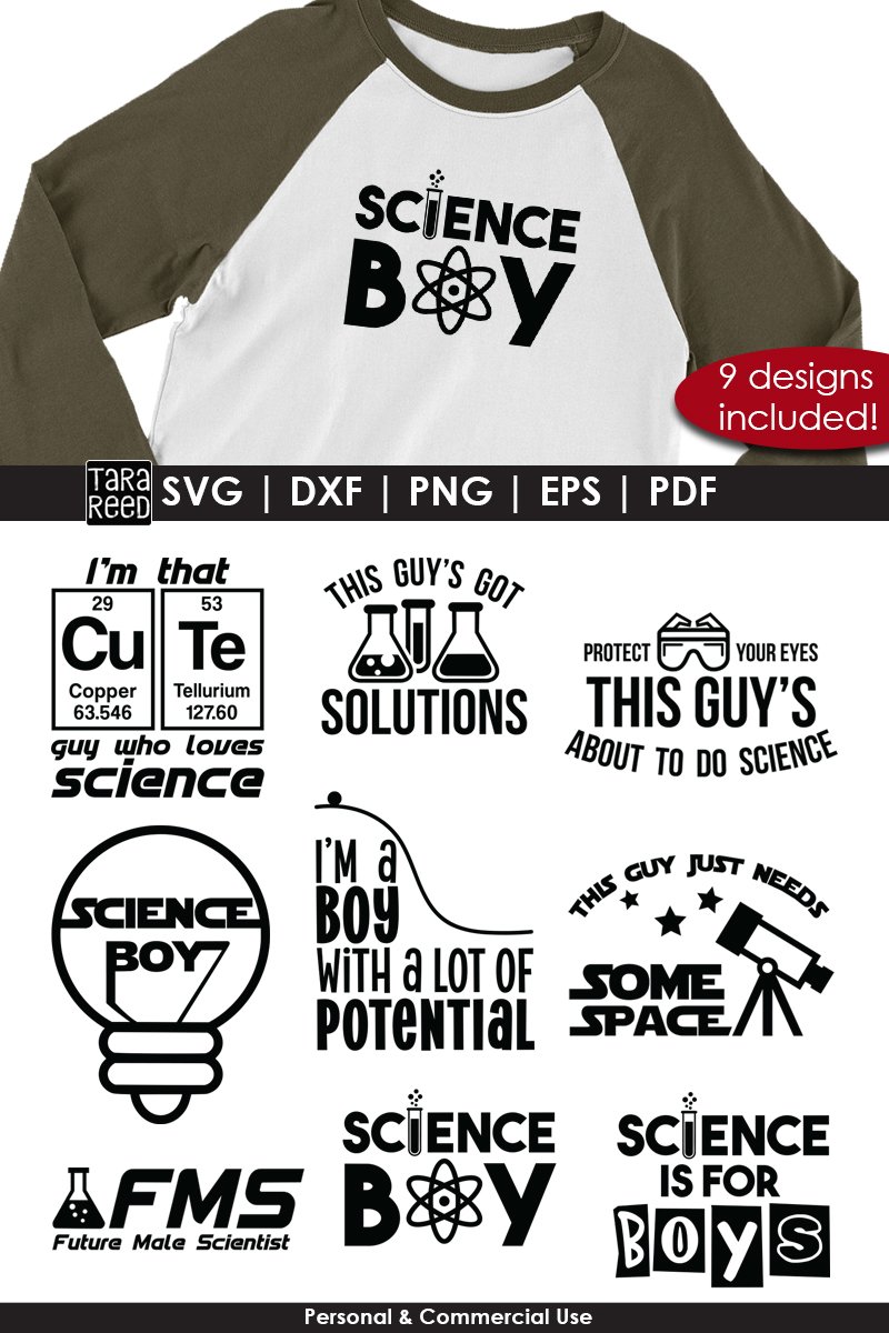 Science Boy - School SVG and Cut Files for Crafters