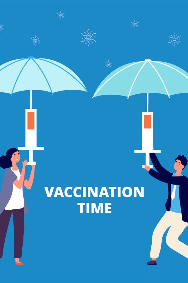 People treatment. Vaccination, virus prevention with new vac