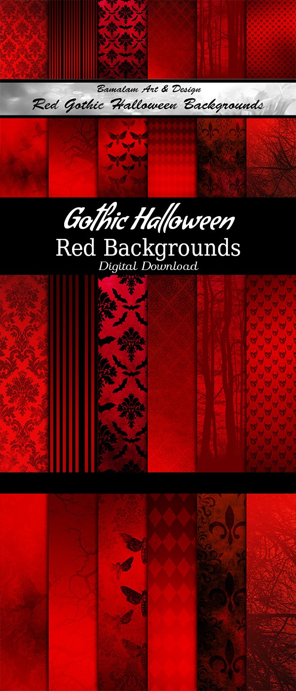 Red Gothic Halloween Backgrounds