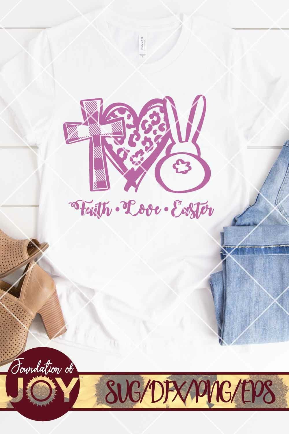 Faith Love Easter svg, Bunny svg, Rabbit svg, Christian svg
