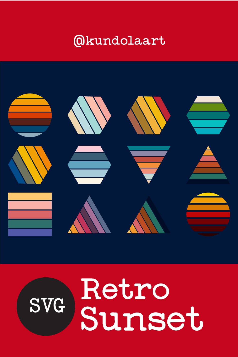 Retro sunset. SVG, PNG (1426168)