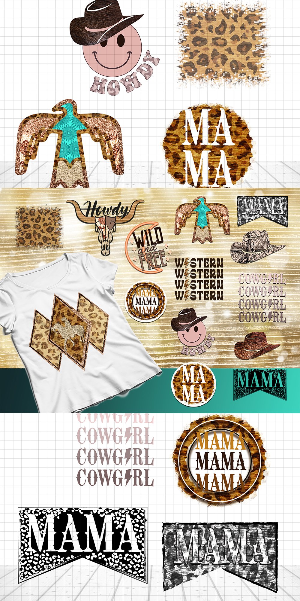 Western Sublimation Designs, Western Shirt Png
