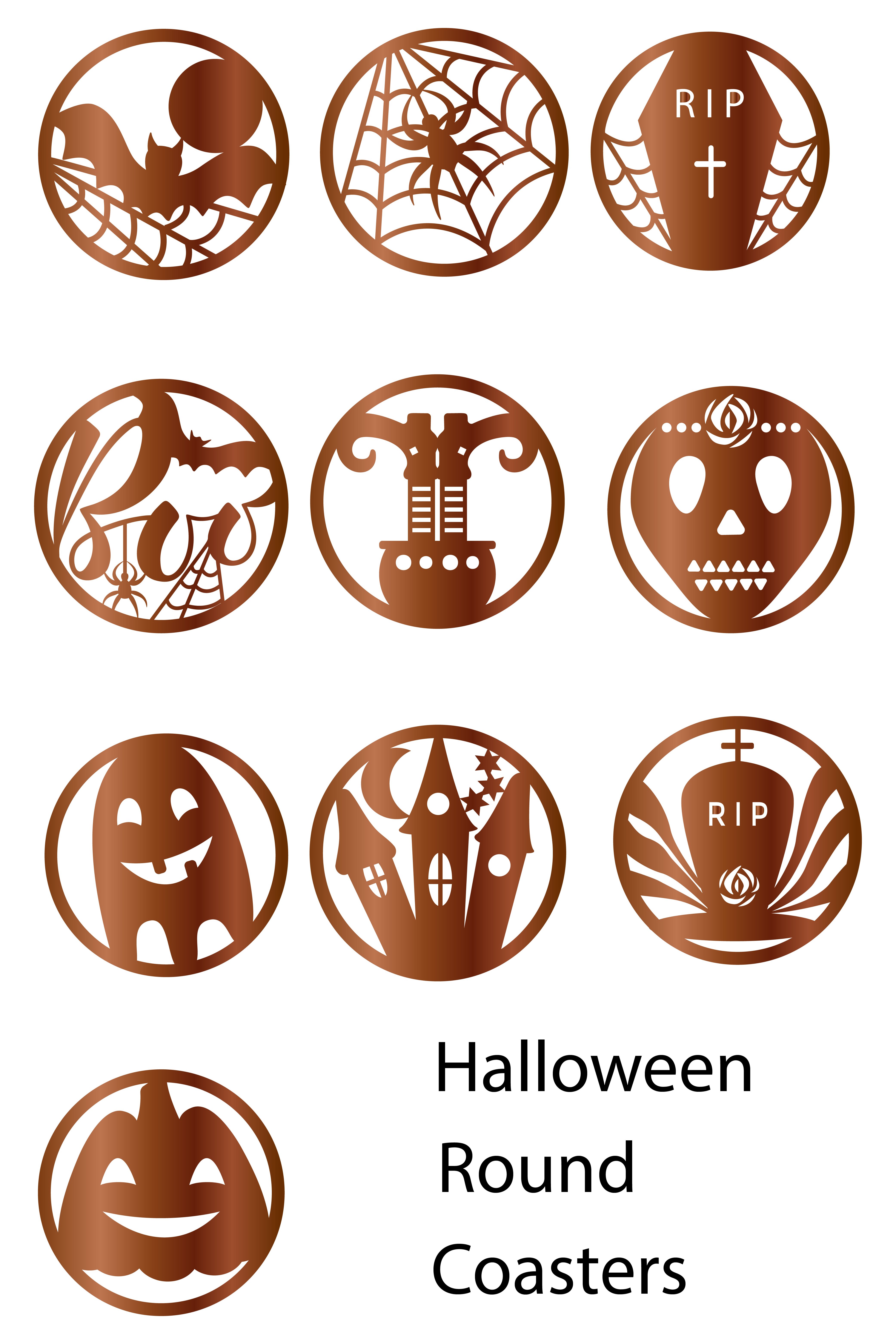 Decorative Drink Coasters SVG