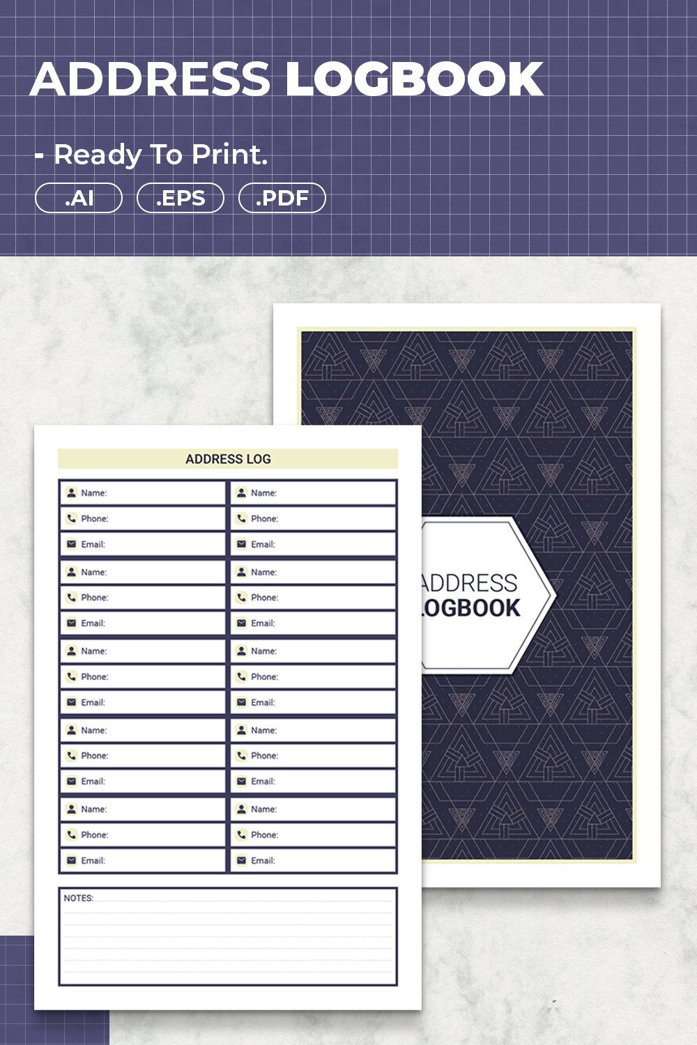 Address Logbook | Printable Template