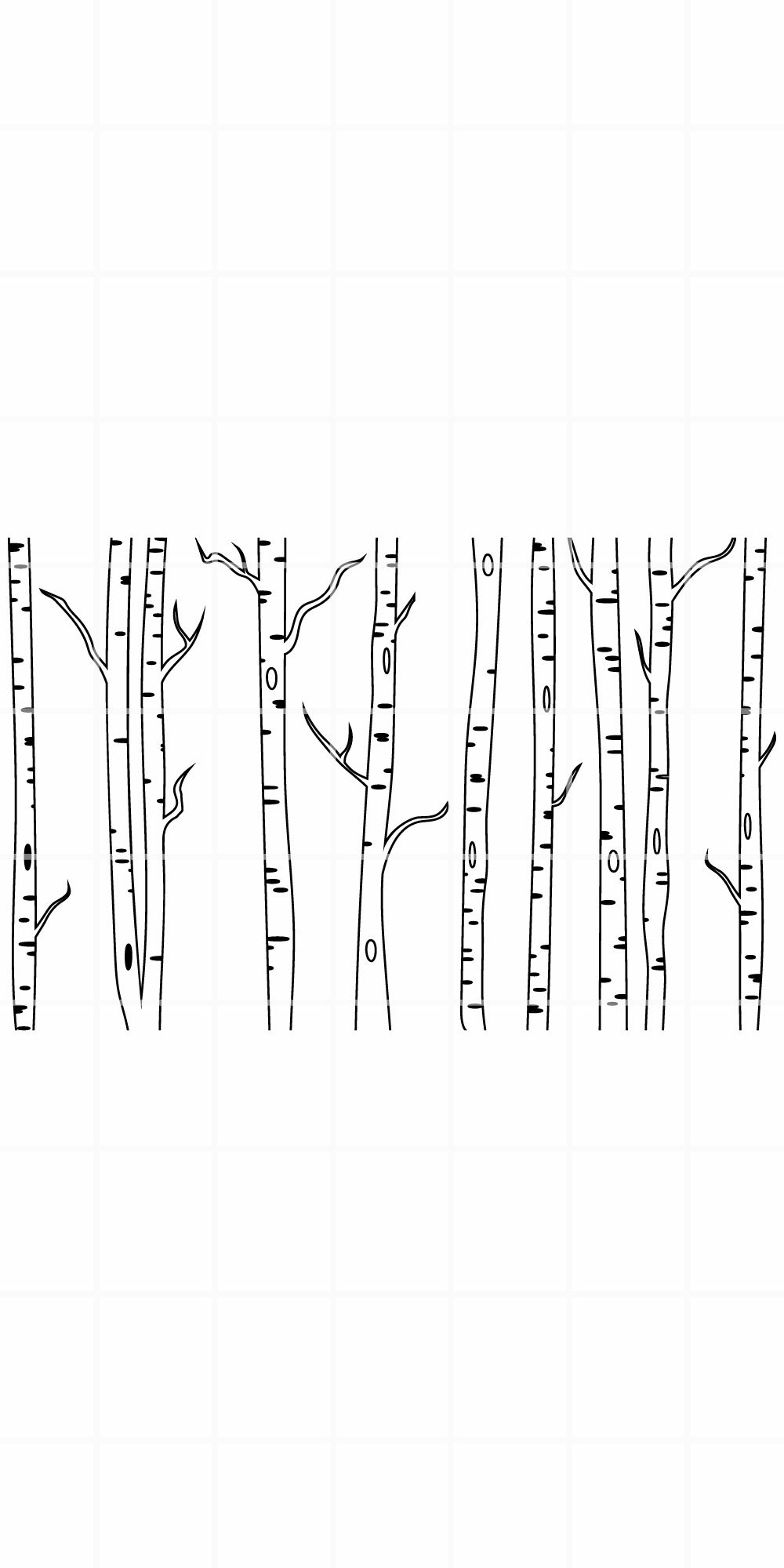 Birch tree forest SVG. Birch tree forest png. Birch tree cut