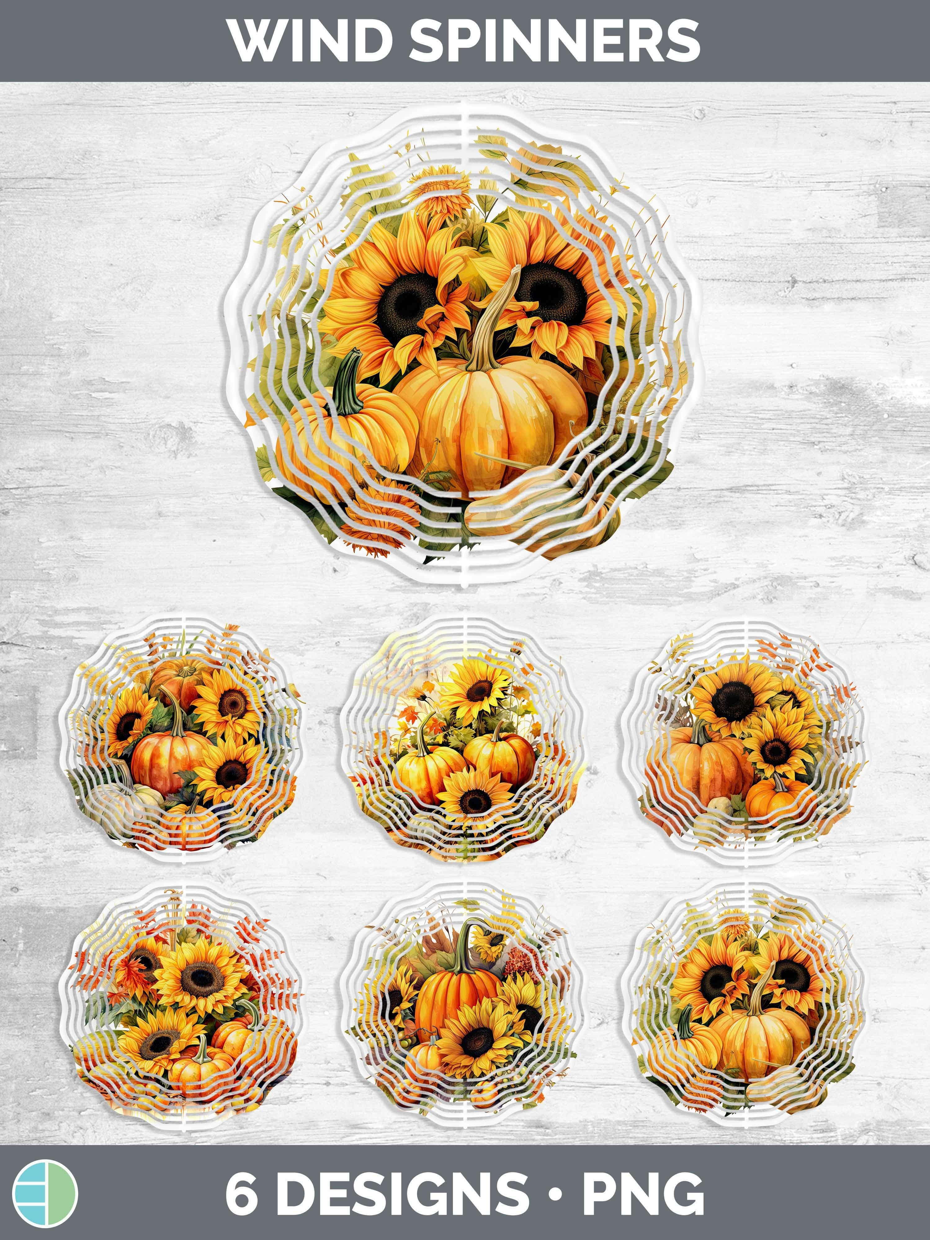 Autumn Pumpkins Wind Spinner | Bundle Spinner Designs