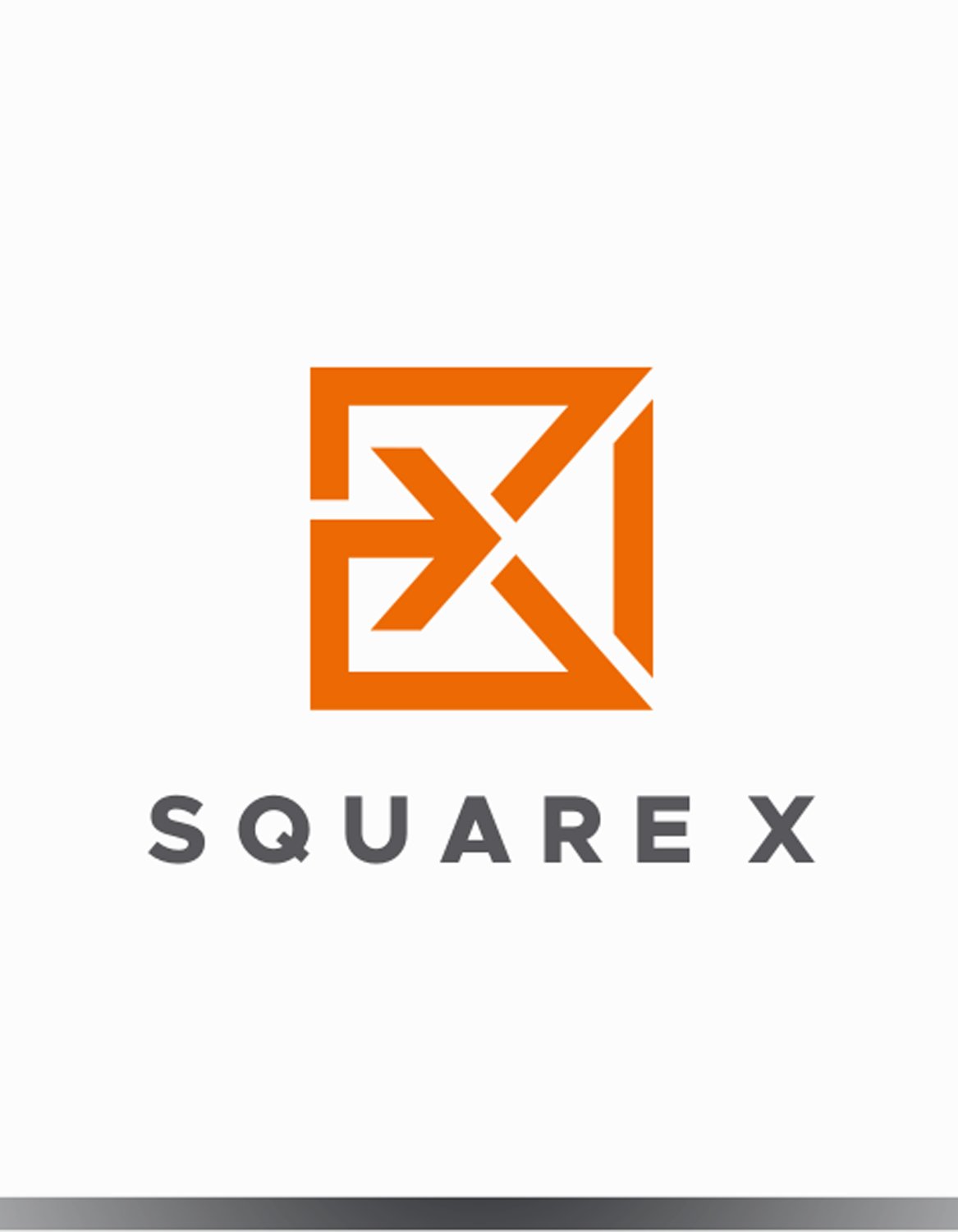 Square Letter X vector logo design - SVG file (3144968)