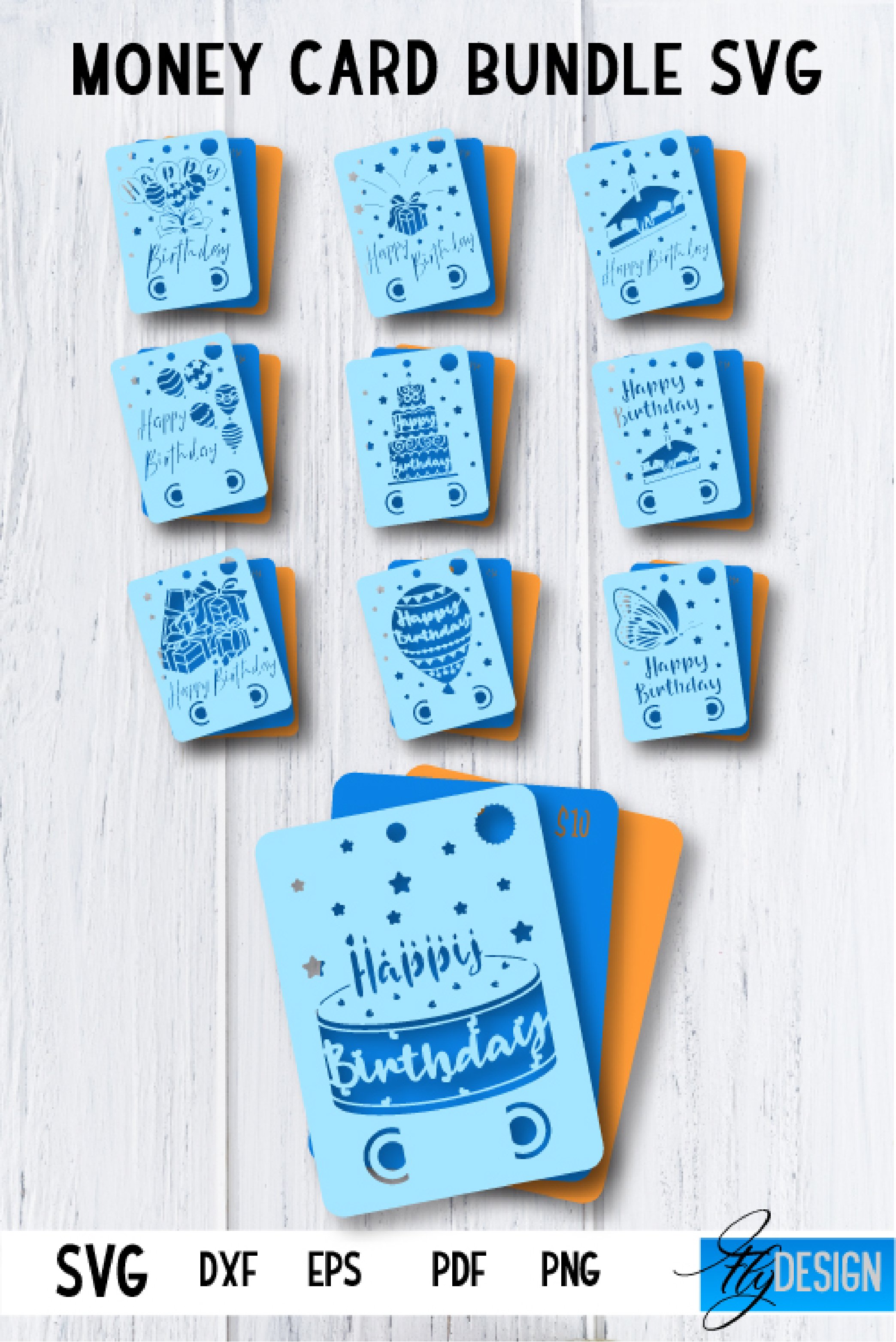 Birthday Money Card SVG | Money Holder Cutting (1985882)