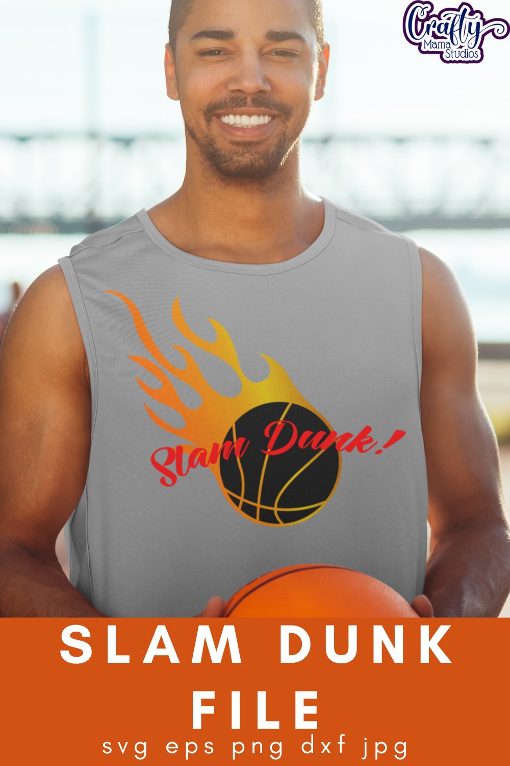 Slam Dunk Basketball | Sports Svg Design Cut File