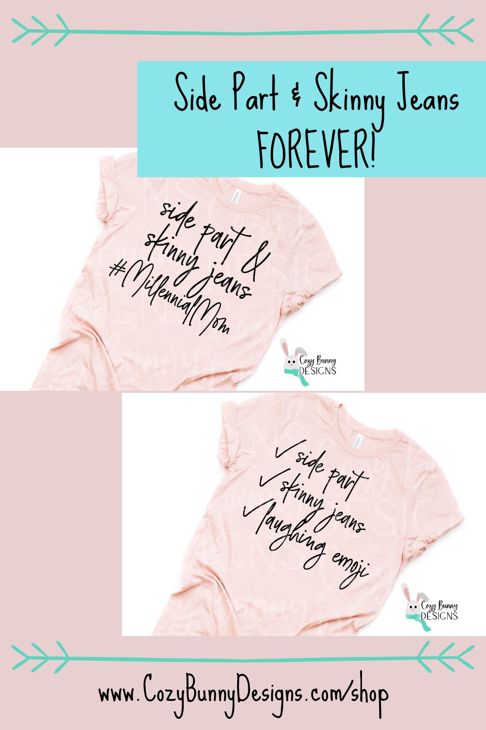 Side Part & Skinny Jeans SVG Bundle