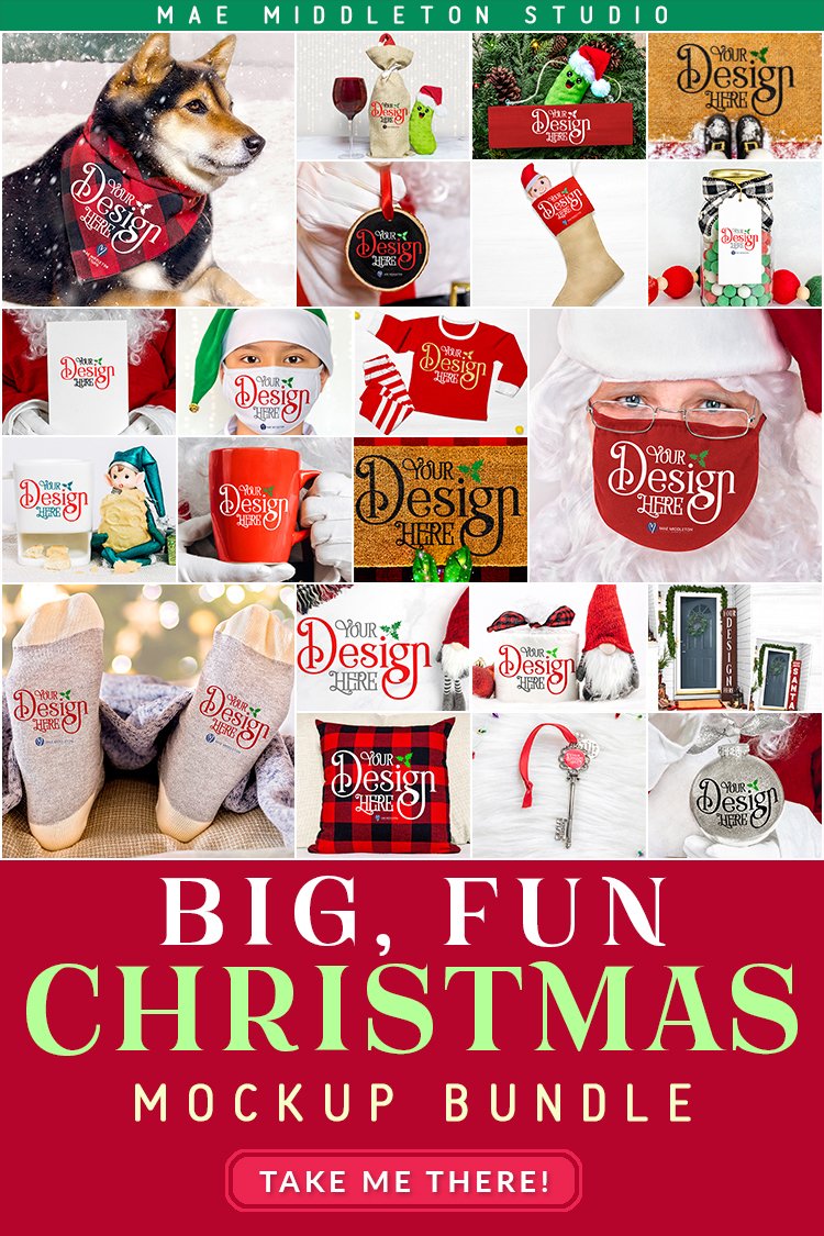 Christmas Mockup Bundle | Big, Fun Mockups!