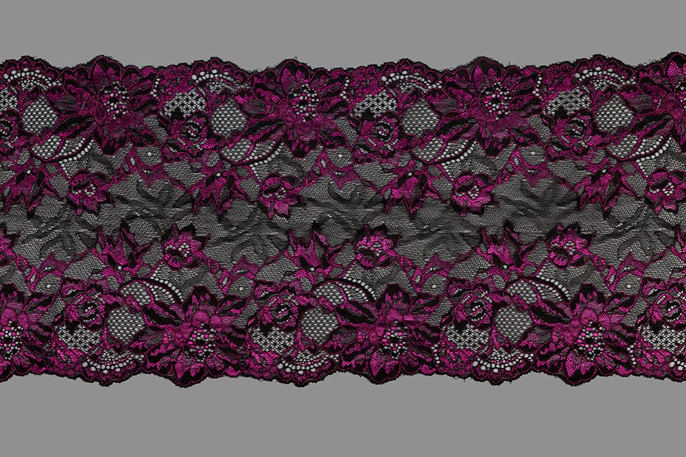 Purple straight strip of lace fabric. Texture for (1217003)