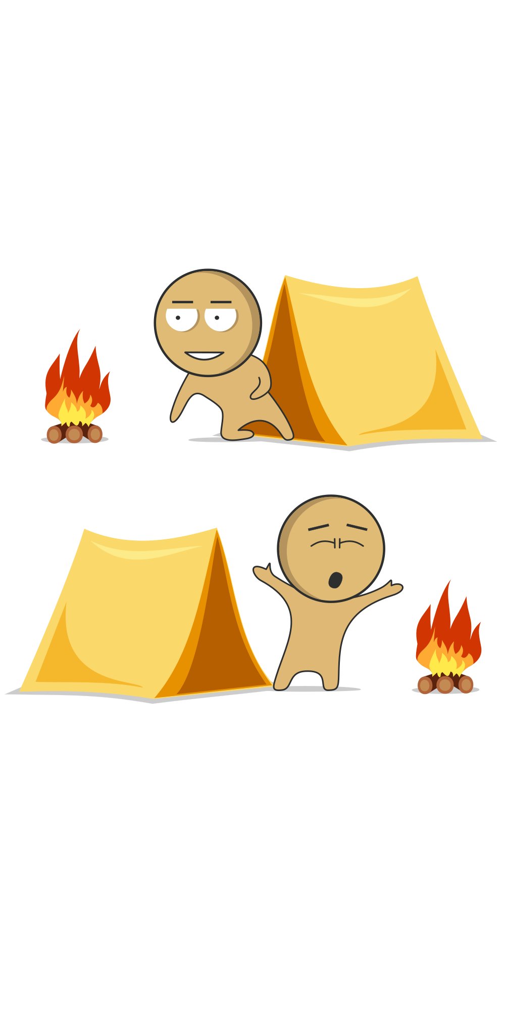 Camping Clipart, Backpacking Clip Art, Camp Clipart,