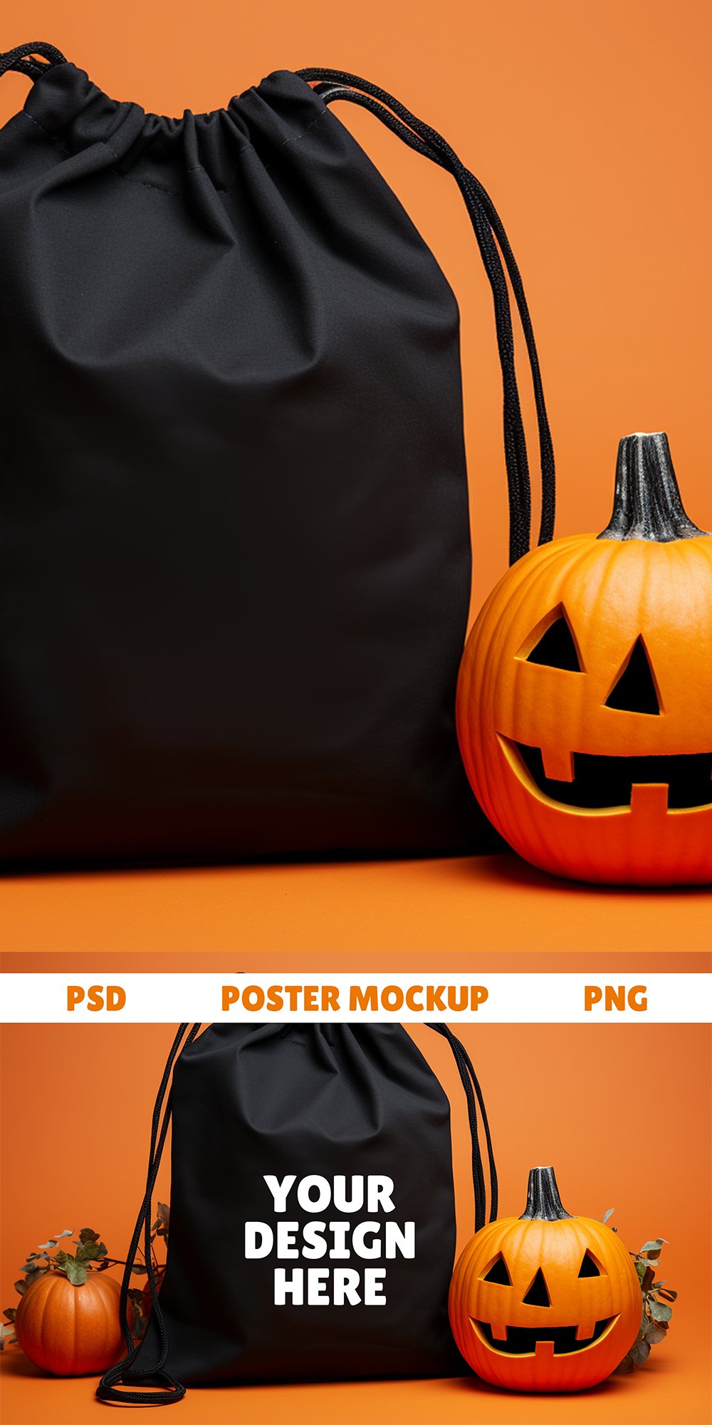Halloween Mockup PSD PNG
