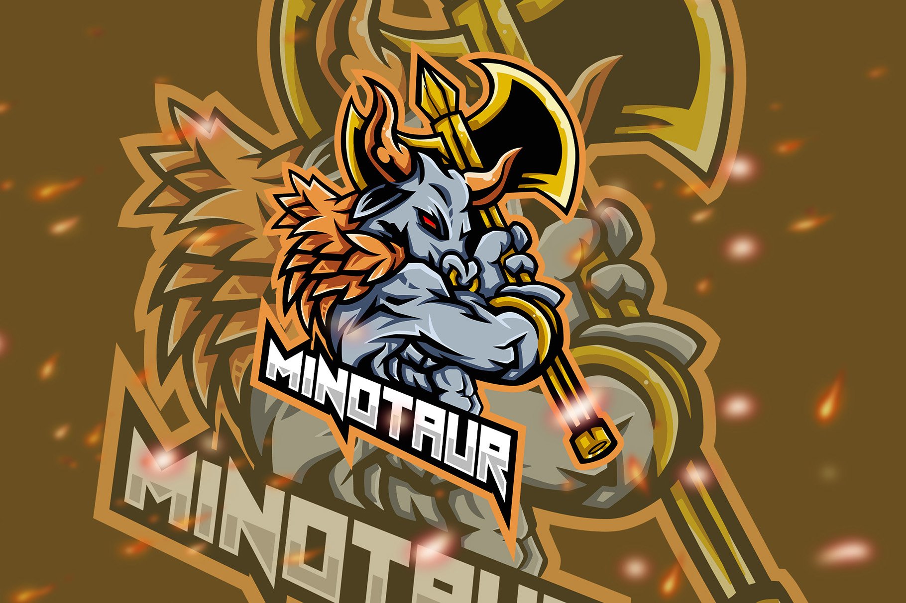Minotaur Squad Esport Gaming Logo