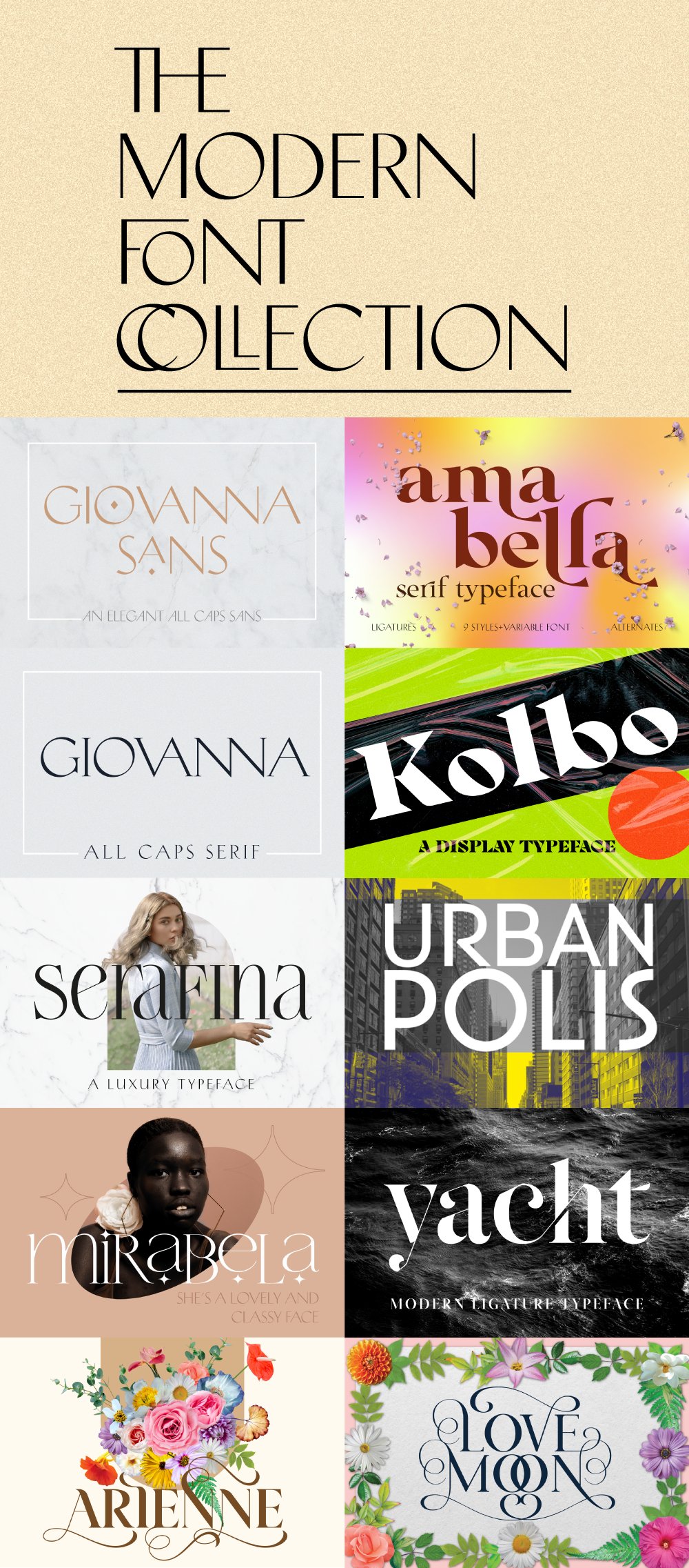 FONT BUNDLE - The Modern Font Collection