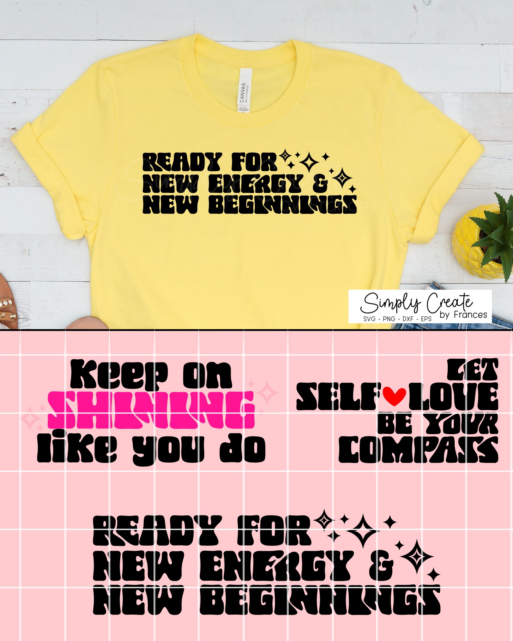 Affirmation SVG Bundle, Mantra SVGs, Manifestation SVGs
