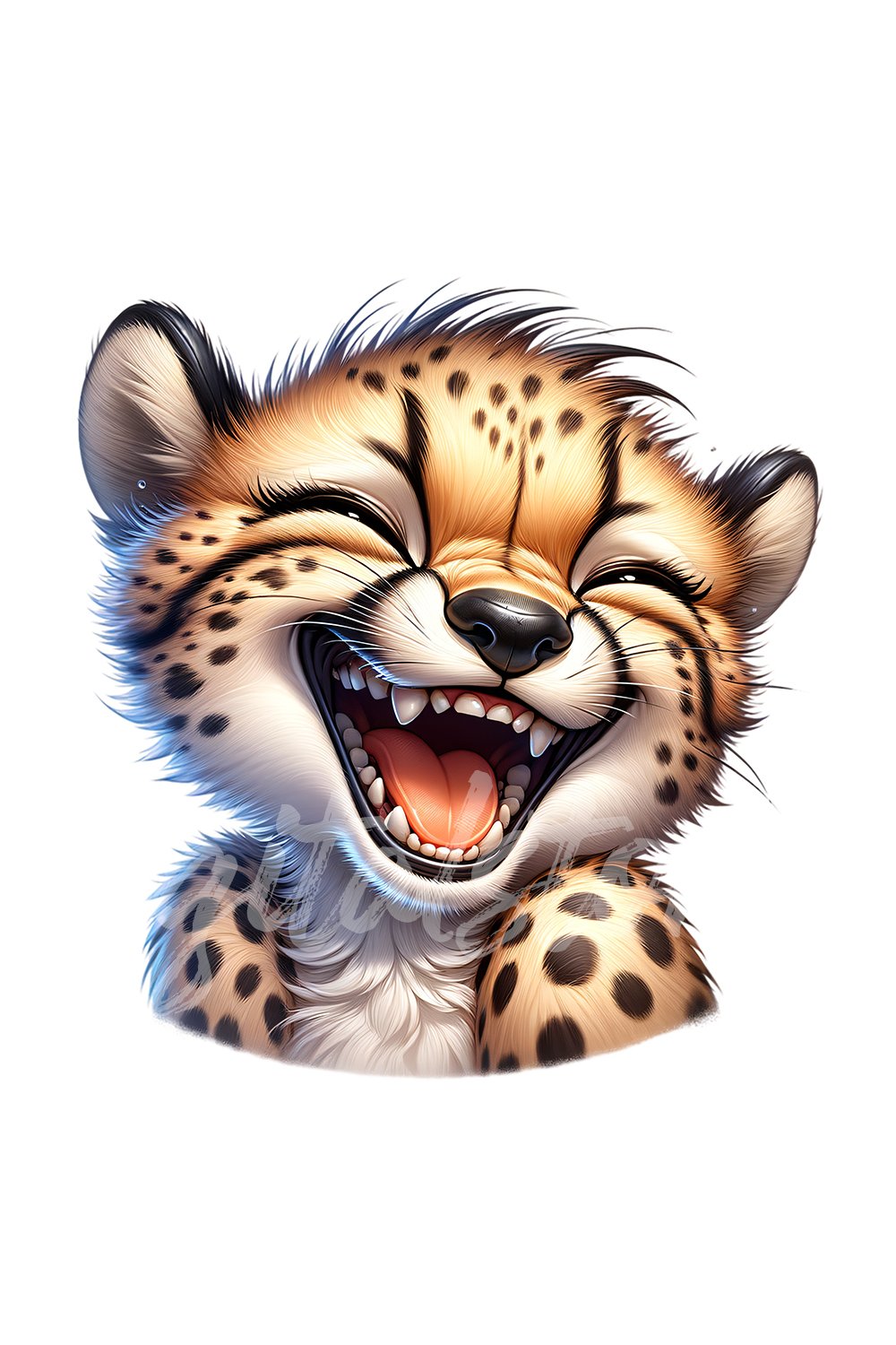 Funny Quirky Cheetah Clipart Sublimation PNG (3581044)