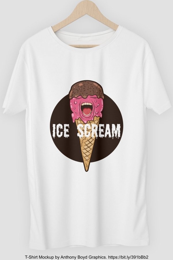 Ice Scream T-Shirt Design | SVG PNG EPS AI CDR