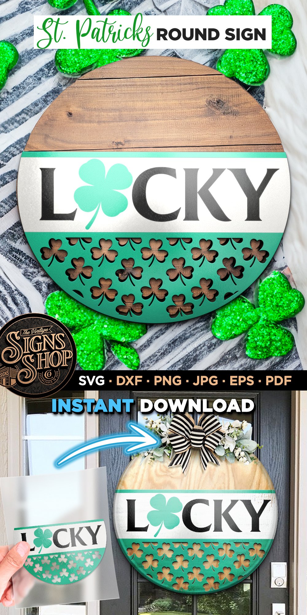St Patricks Day Door Signs Bundle