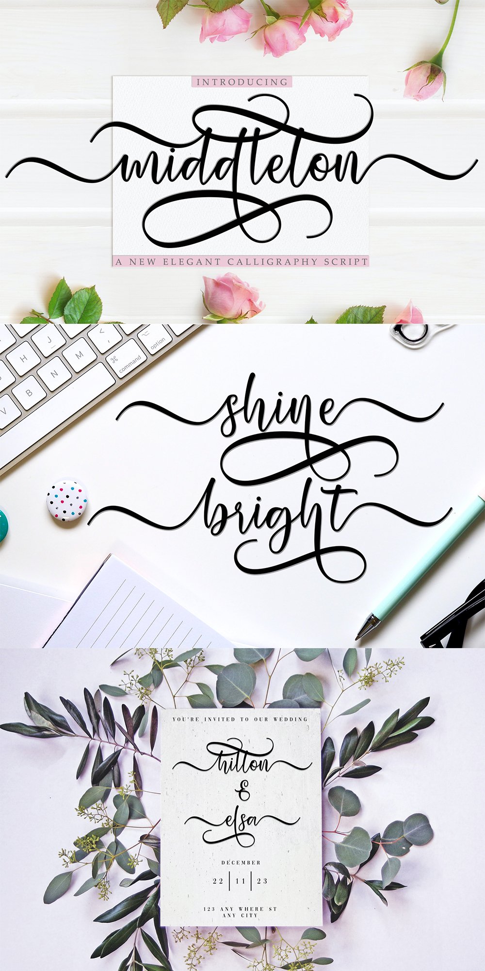 Middleton Script | A NEW ELEGANT CALLIGRAPHY SCRIPT