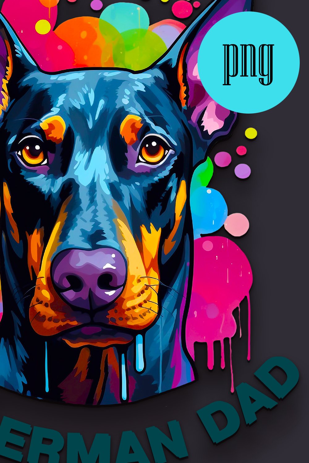 Doberman Dad, transparent PNG