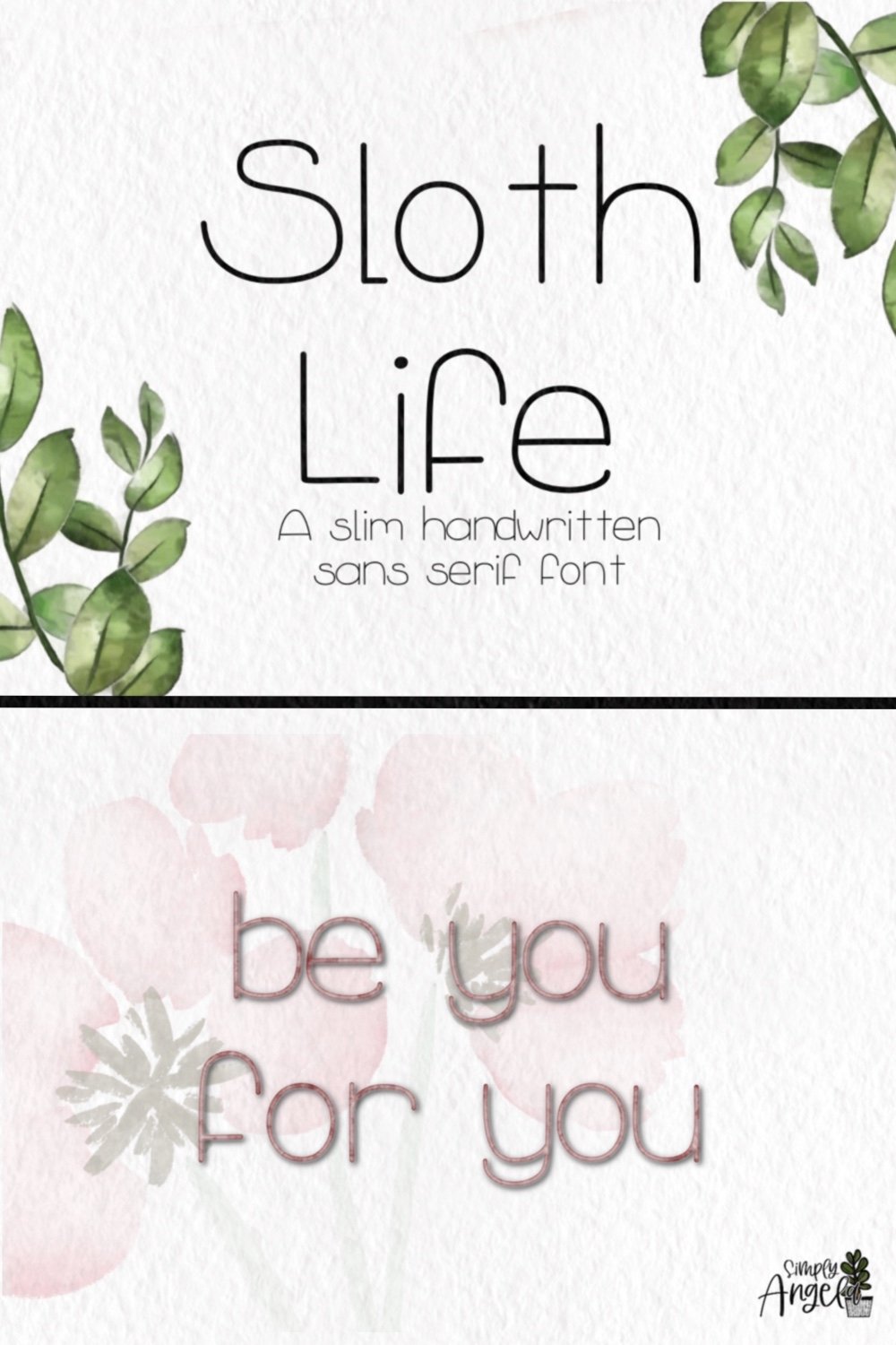 Sloth Life - A Slim Sans Serif Font
