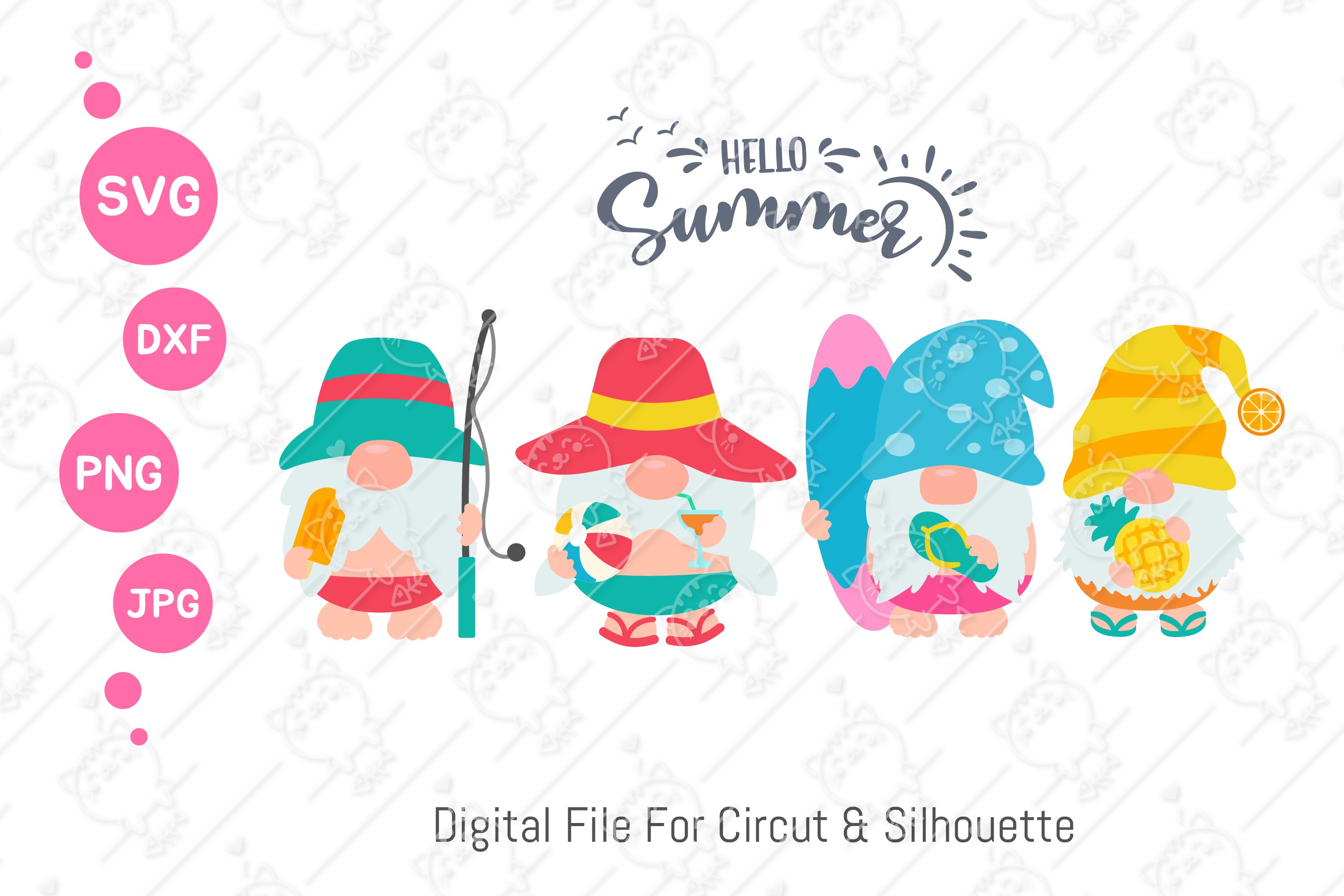 Gnomes Summer family svg | Beach Gnomes bundle (1349218)
