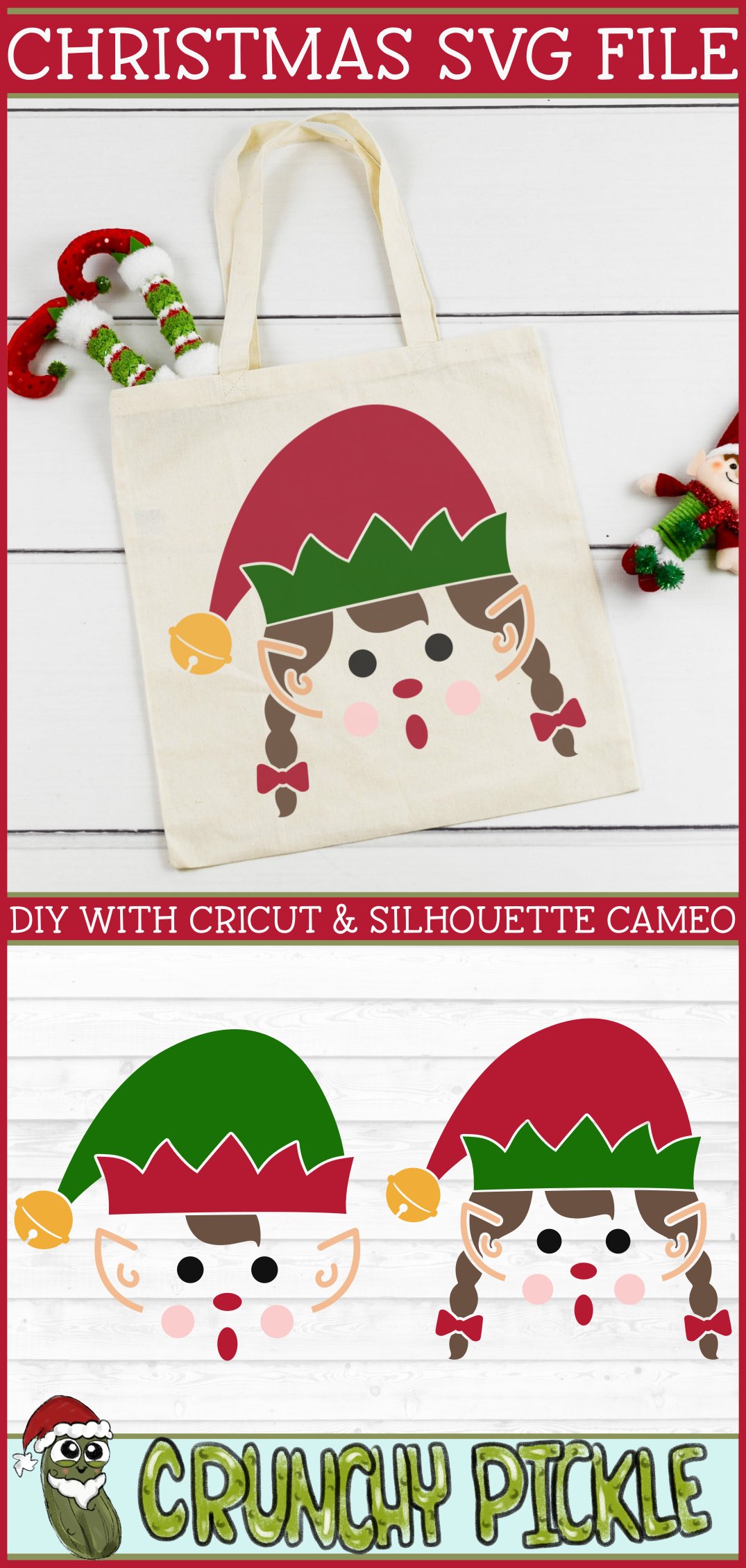 Christmas Faces - Elf SVG File