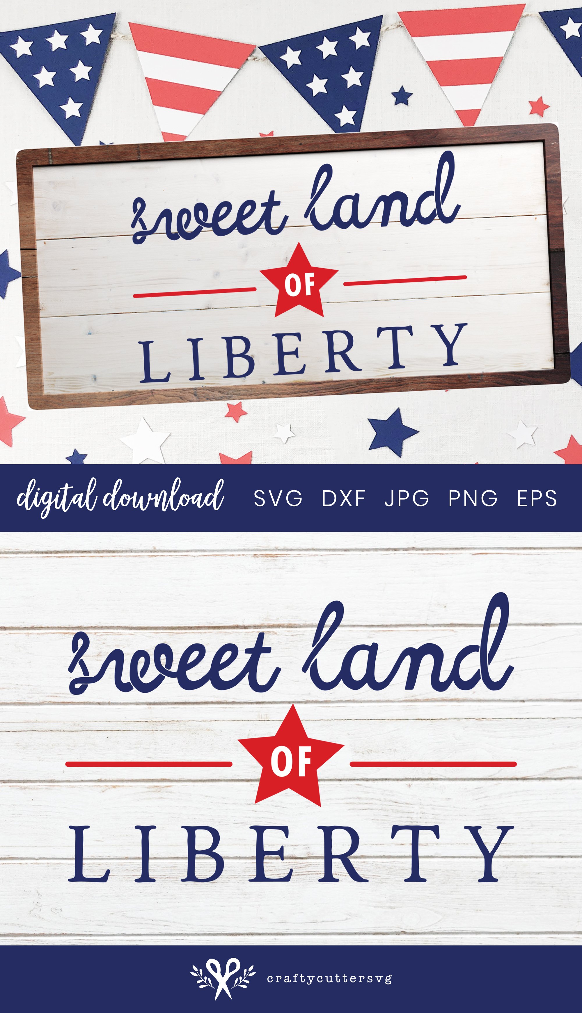 Fourth of July Signs, Sweet land of liberty SVG, Patriotic
