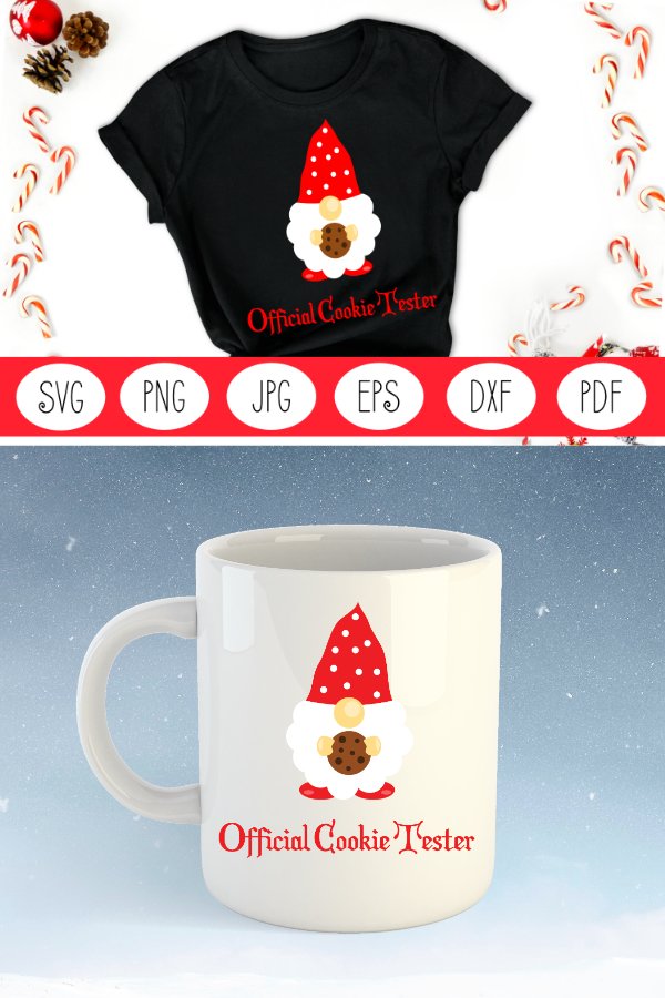 Gnome SVG | Christmas Gnome SVG | Christmas SVG | Cookie SVG