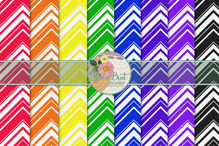 Rainbow Chevron Papers