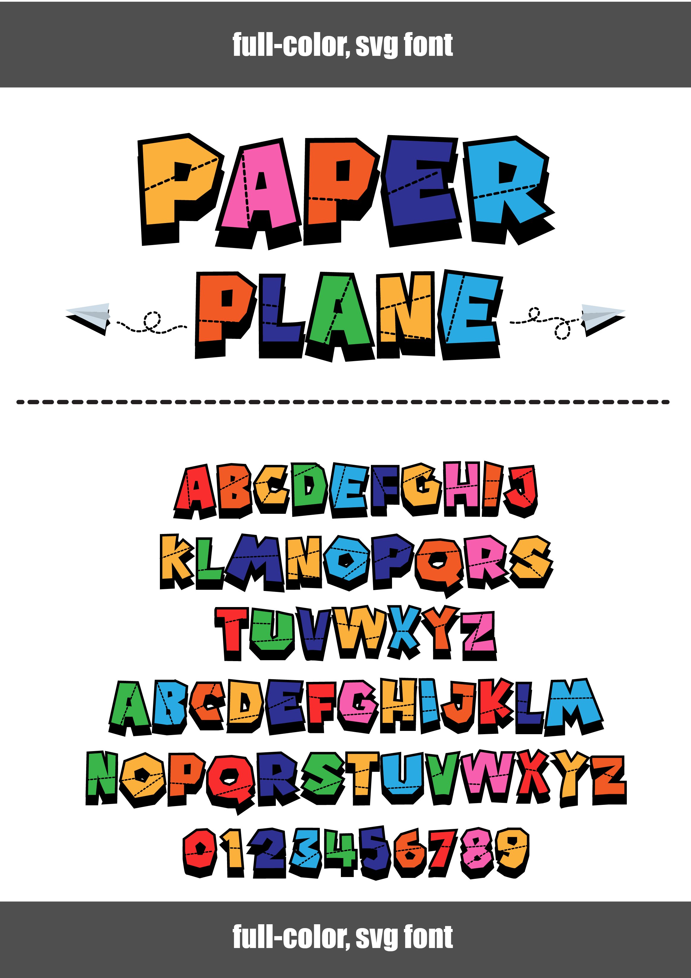 Full Color SVG Font for teachers and school