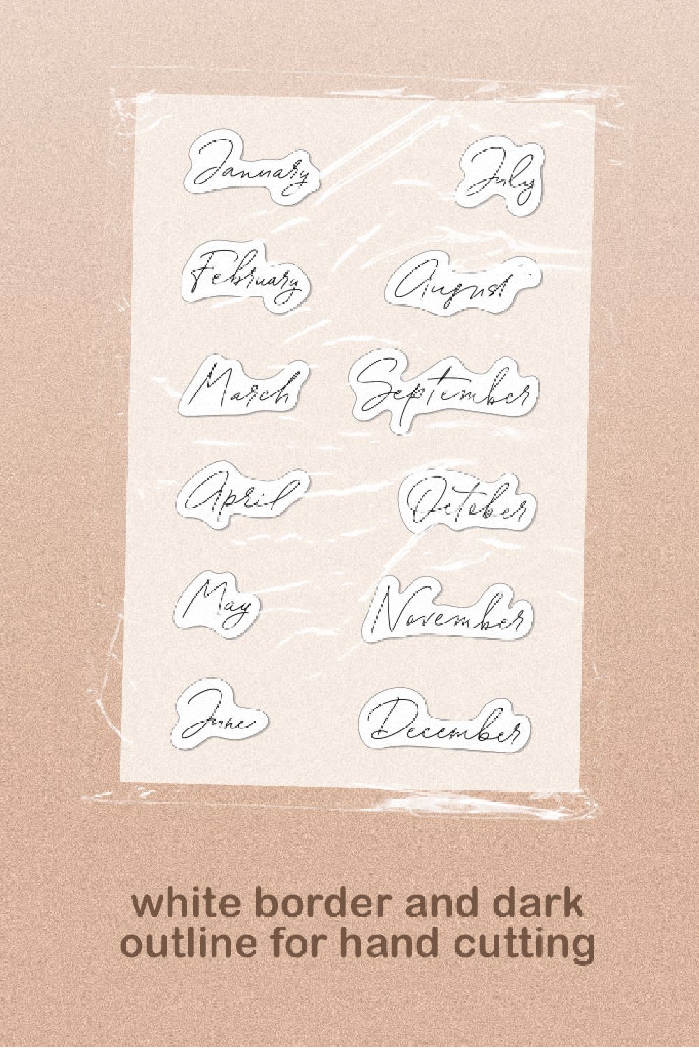 12 MONTHS PRINTABLE STICKERS BUNDLE FOR PLANNER (2152748)