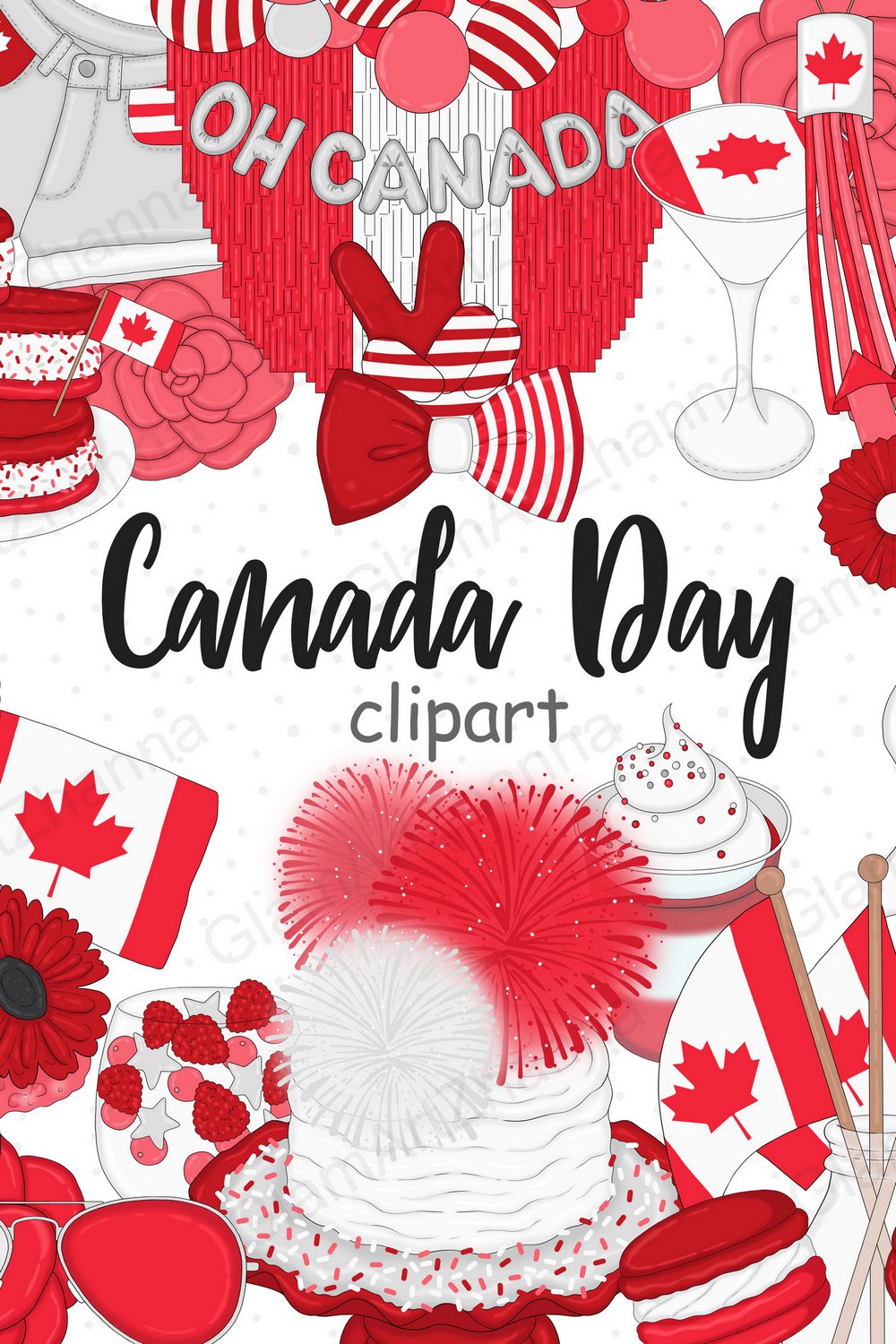 Canada Day CLIPART Counrty Symbol Liberty Freedom Pride PNG
