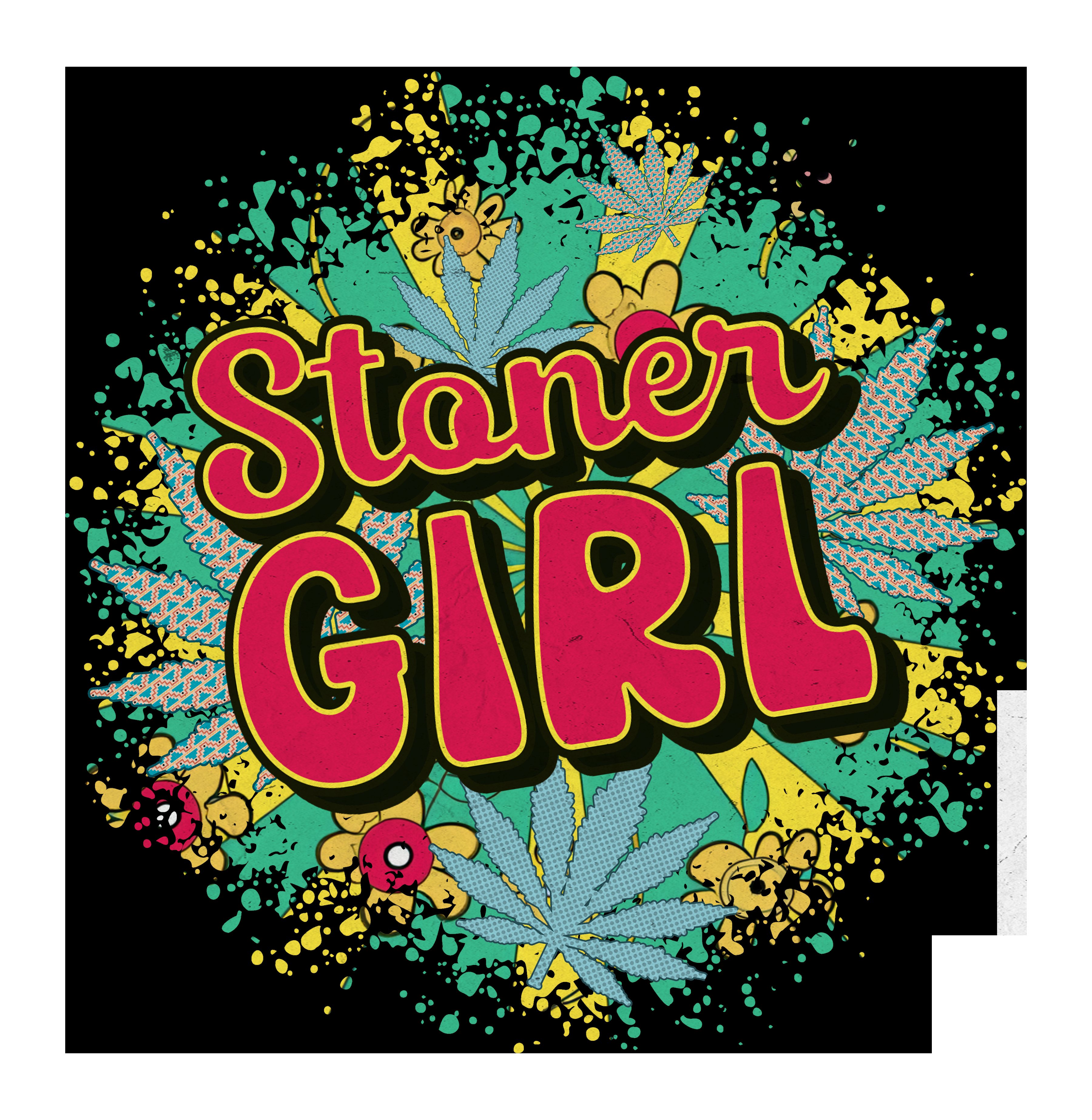 Retro Weed Sublimation PNG, Pot Head, Stoner Girl