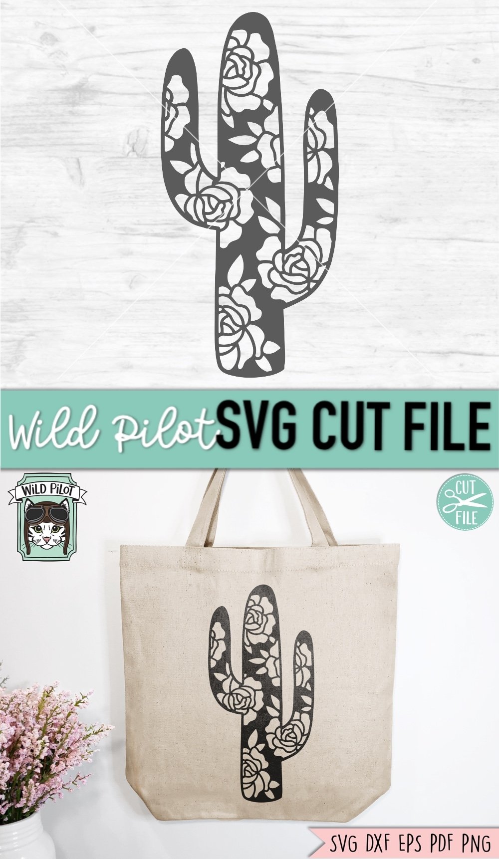 Cactus SVG Cut File, Succulent PNG, Plants SVG, Desert SVG
