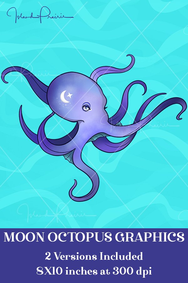 Moon Octopus - Sublimation Files