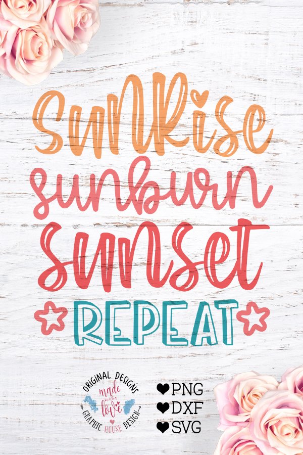 Summer Cut File and Sublimation File