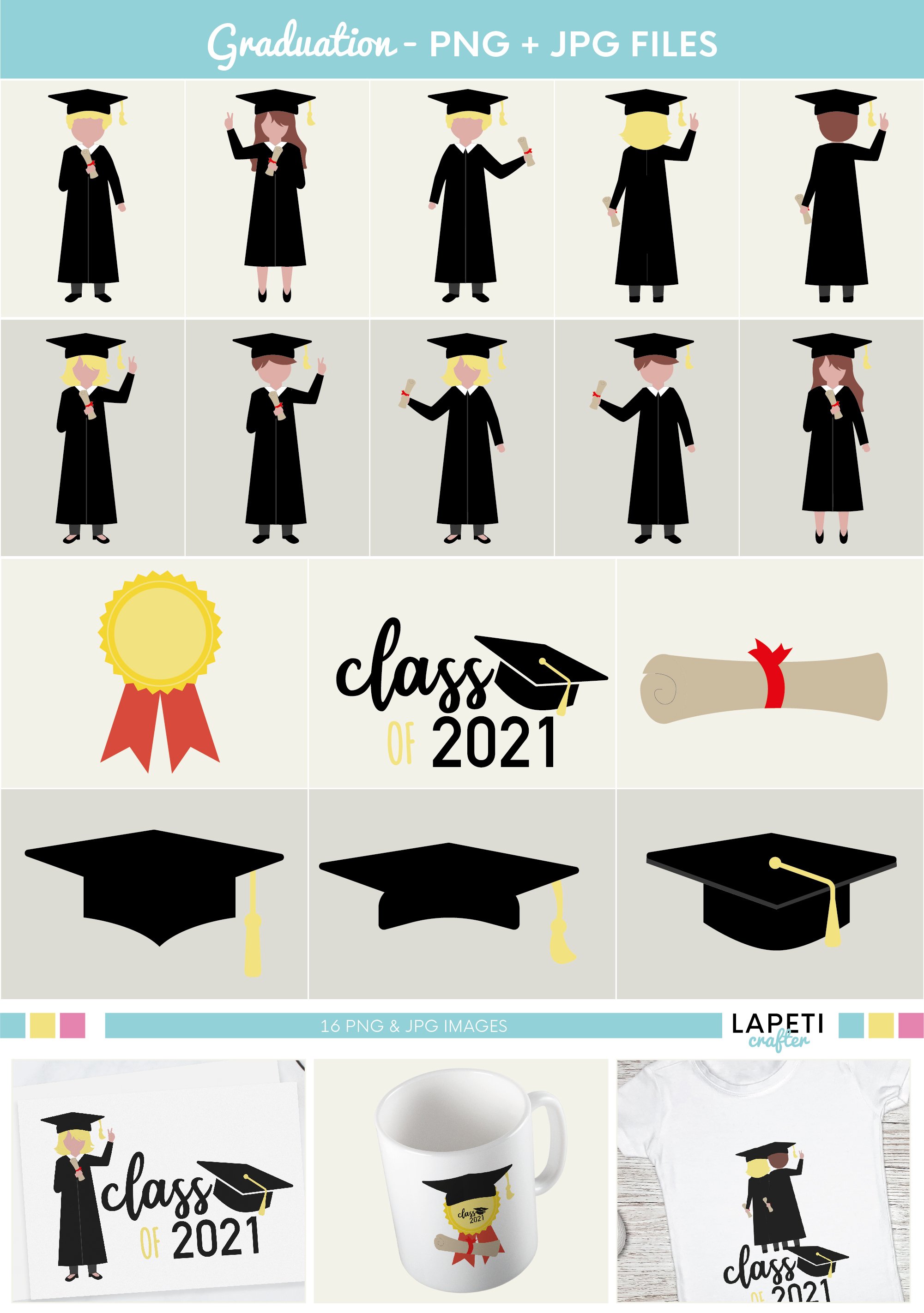 Illustrations of graduating students | Class of 2021 (1239148 ...