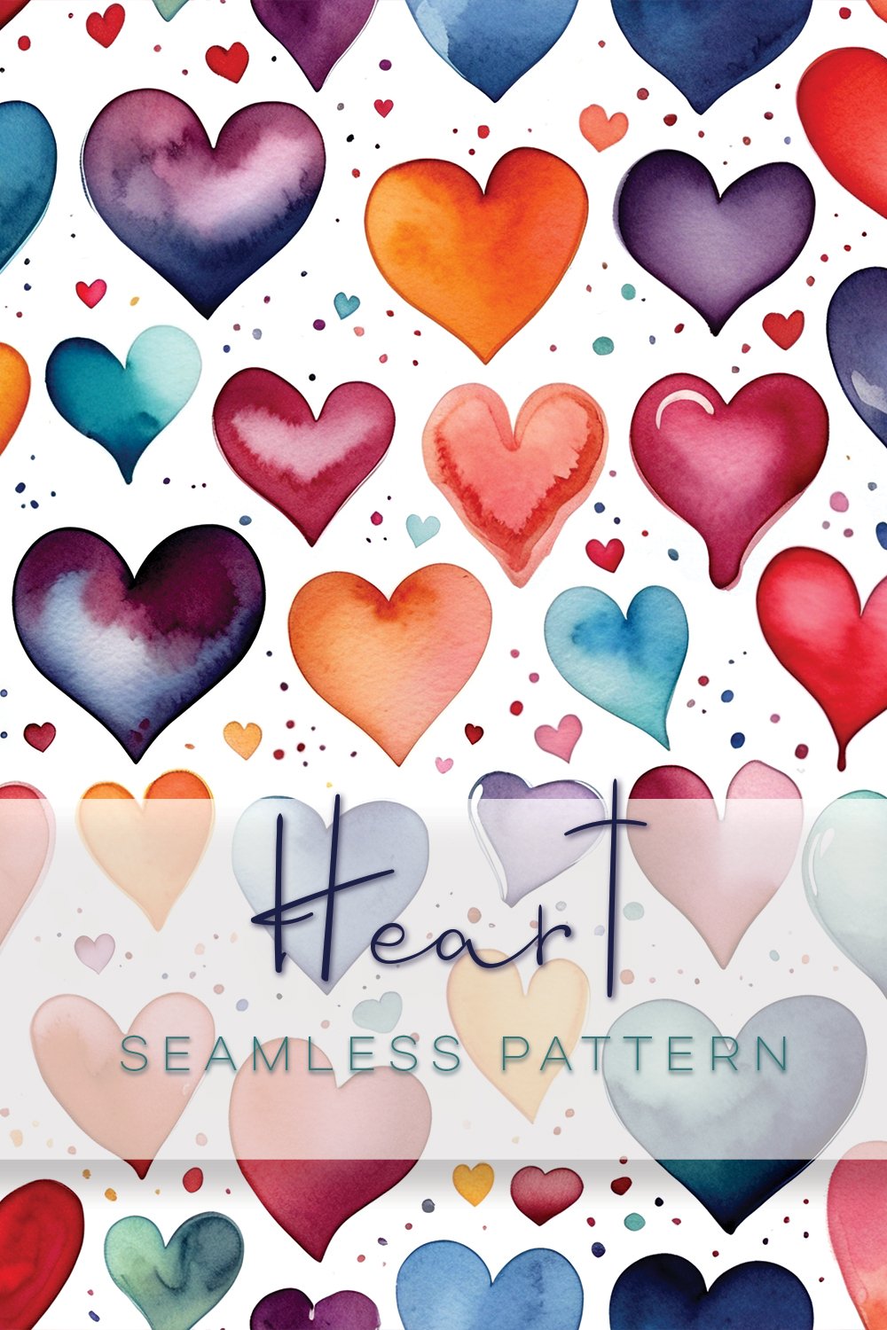 Hearts seamless pattern