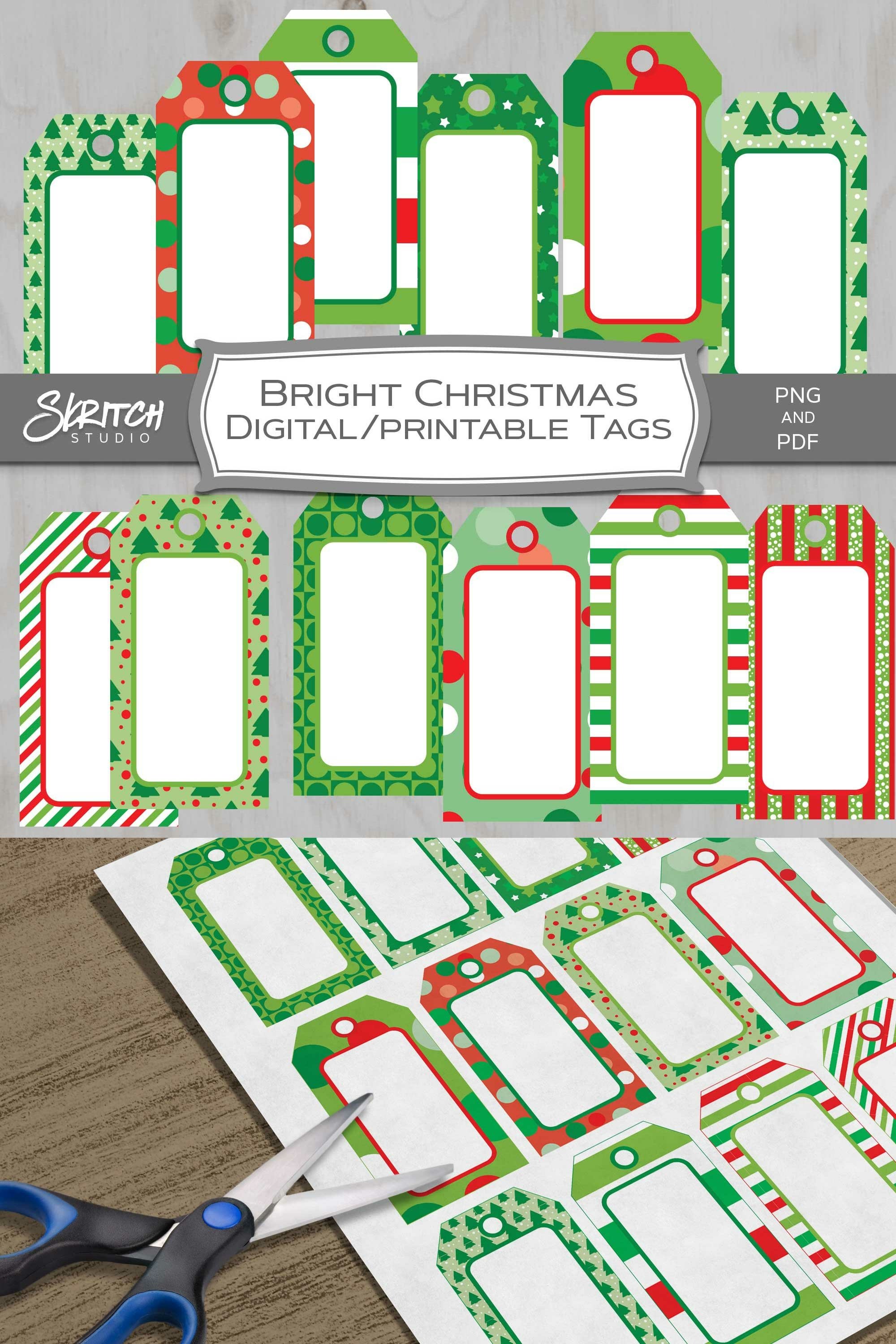 Bright Christmas Gift Tags