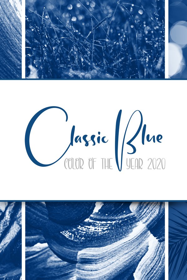 Classic blue 2020 toned photos