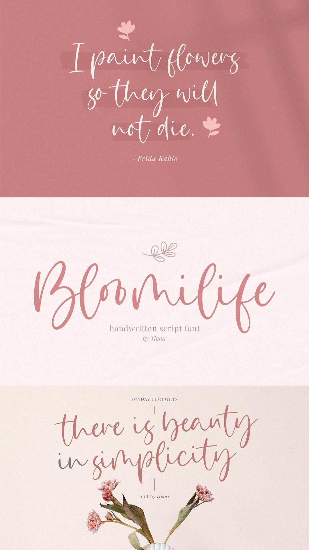 Bloomilife - A Handwritten Script font