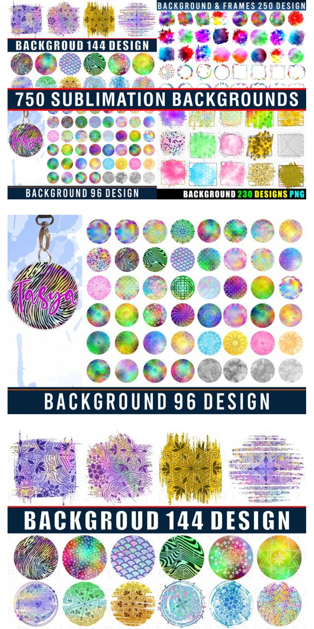 Sublimation Backgrounds Bundle, Distressed Background Png