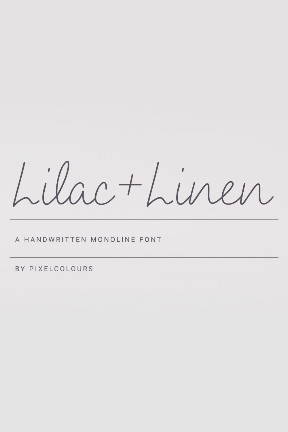 Lilac and Linen Script Font