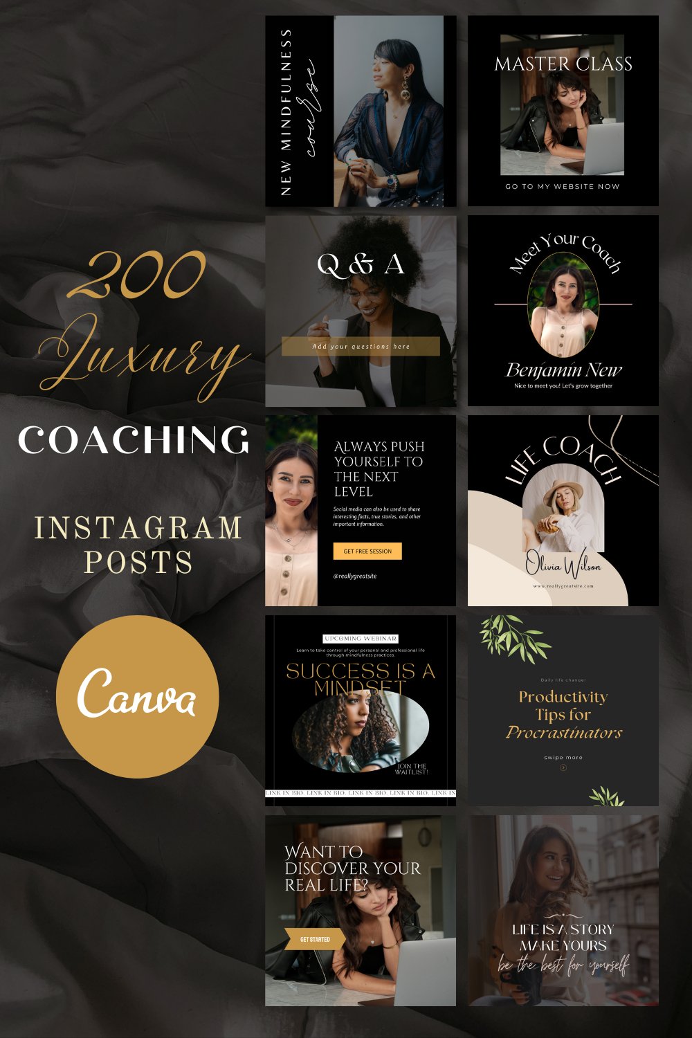life Coach Instagram Templates Social media done for you